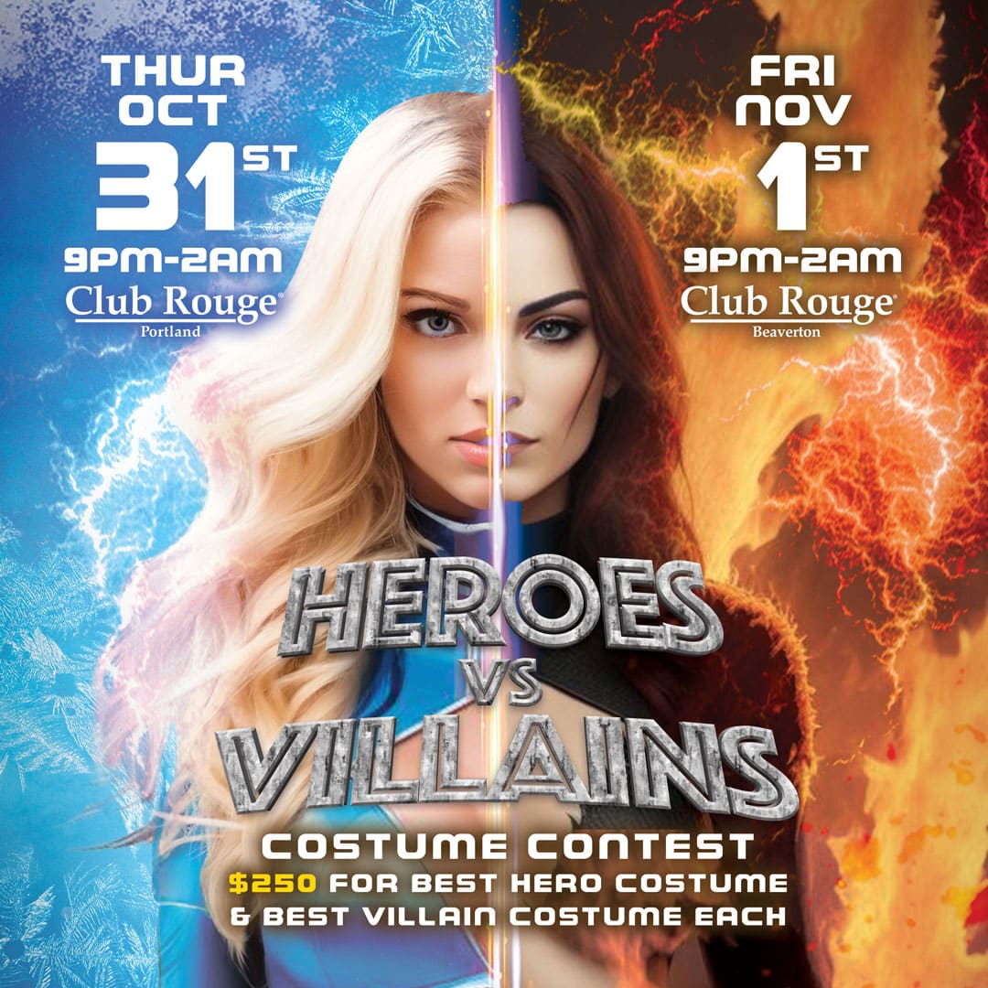Heroes vs Villains! | Club Rouge